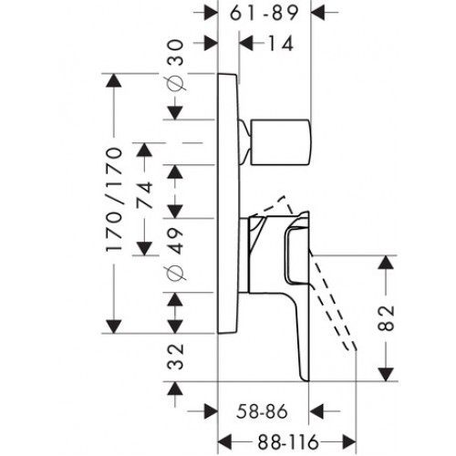 Hansgrohe 36455000 + 01800180