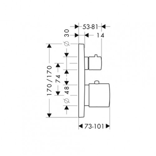 Hansgrohe 34725000 + 01800180