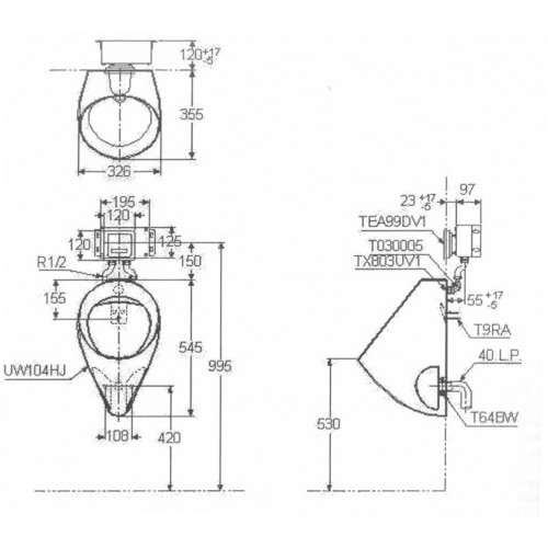 TOTO UW104HJ